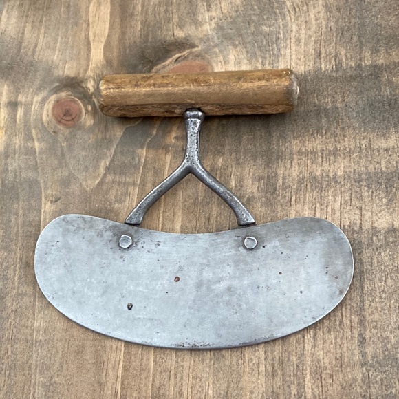 Accents | Vintage Single Blade Food Chopper With Wooden Handle | Poshmark